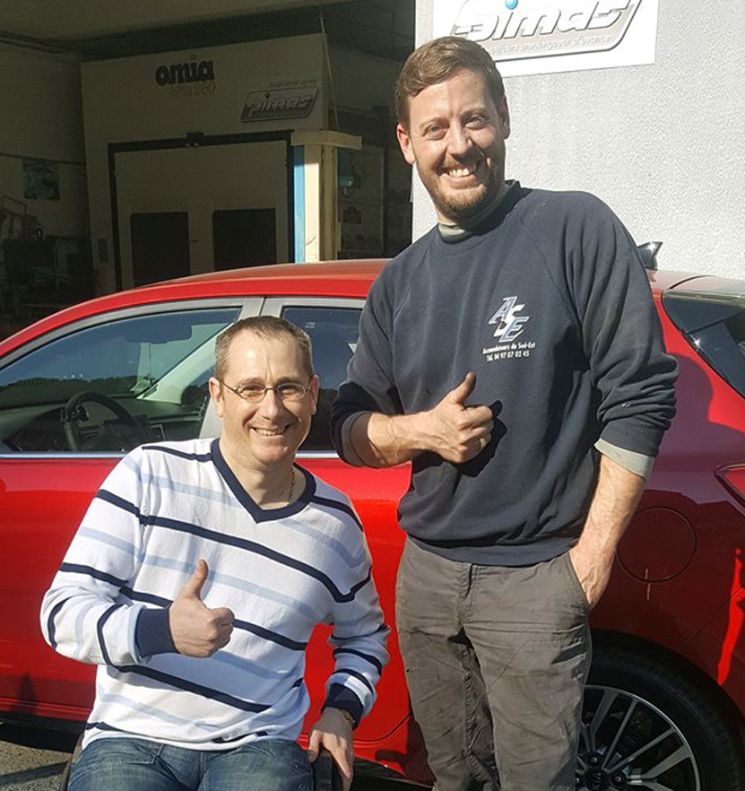 Accélérateur et frein sous le volant EUROPA - Garage Barolle